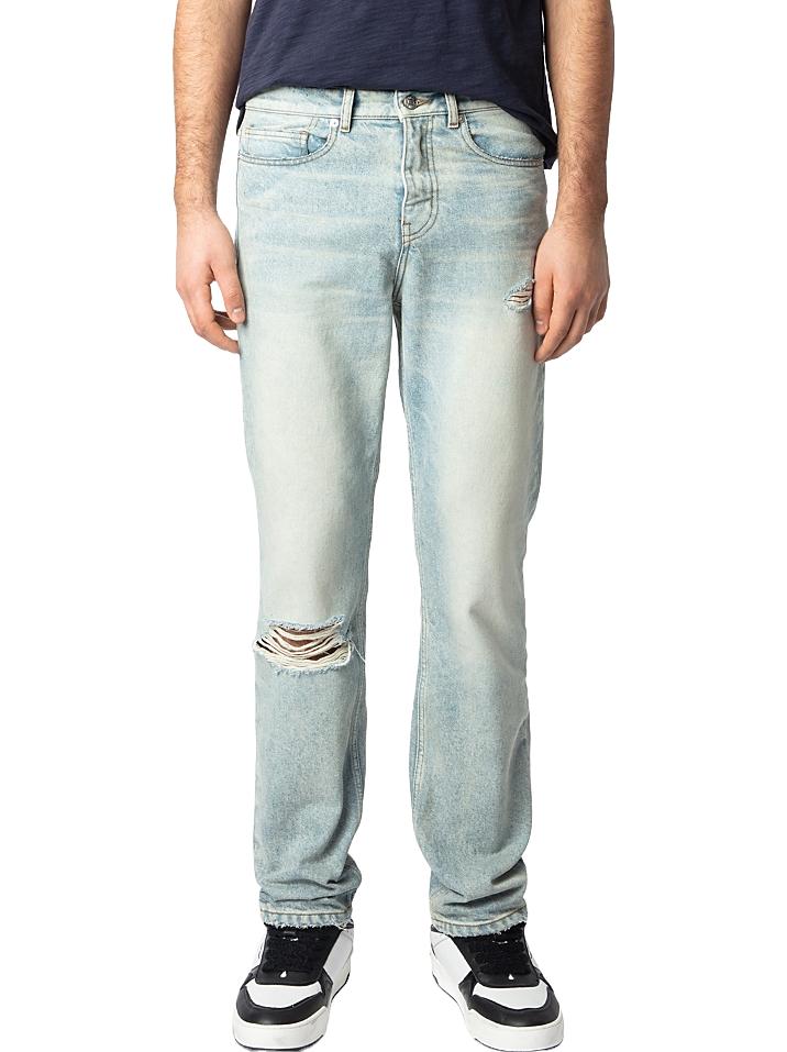 ZADIG&VOLTAIRE John Distressed Straight Fit Jeans